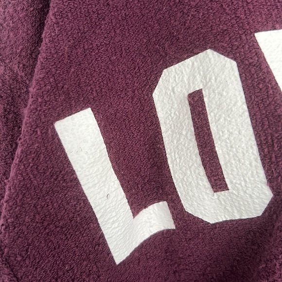 PINK Victoria's Secret | Sweaters | Love Pink Victorias Secret Burgundy ...